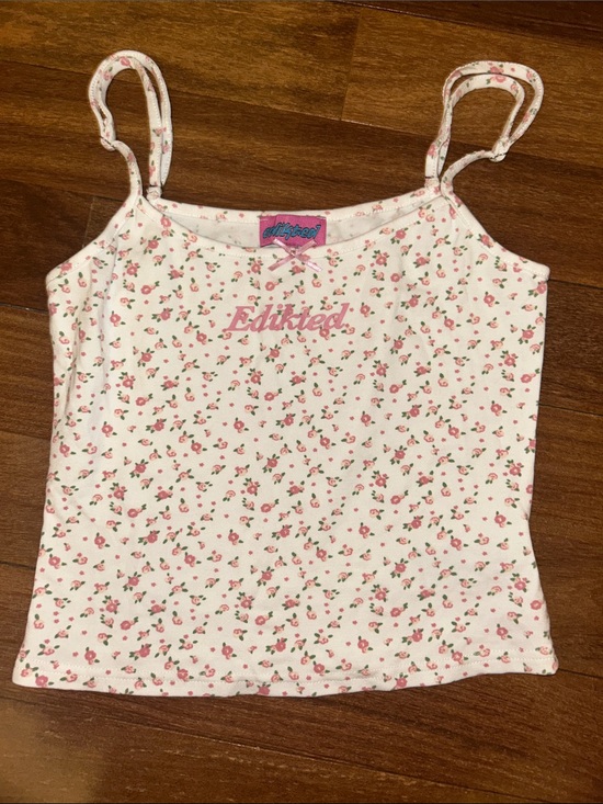 Edikted | Tops | Edikted Pink Floral Cami Tank Top | Poshmark